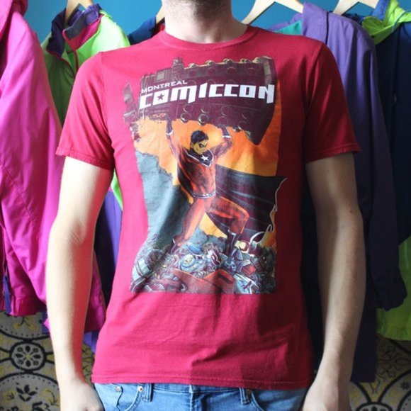 Shirts | Montreal Comic Con Graphic Superhero Tshirt | Poshmark